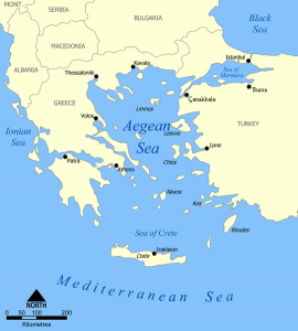 Sea of Crete Map – Locations and Maps of Atlantic Ocean